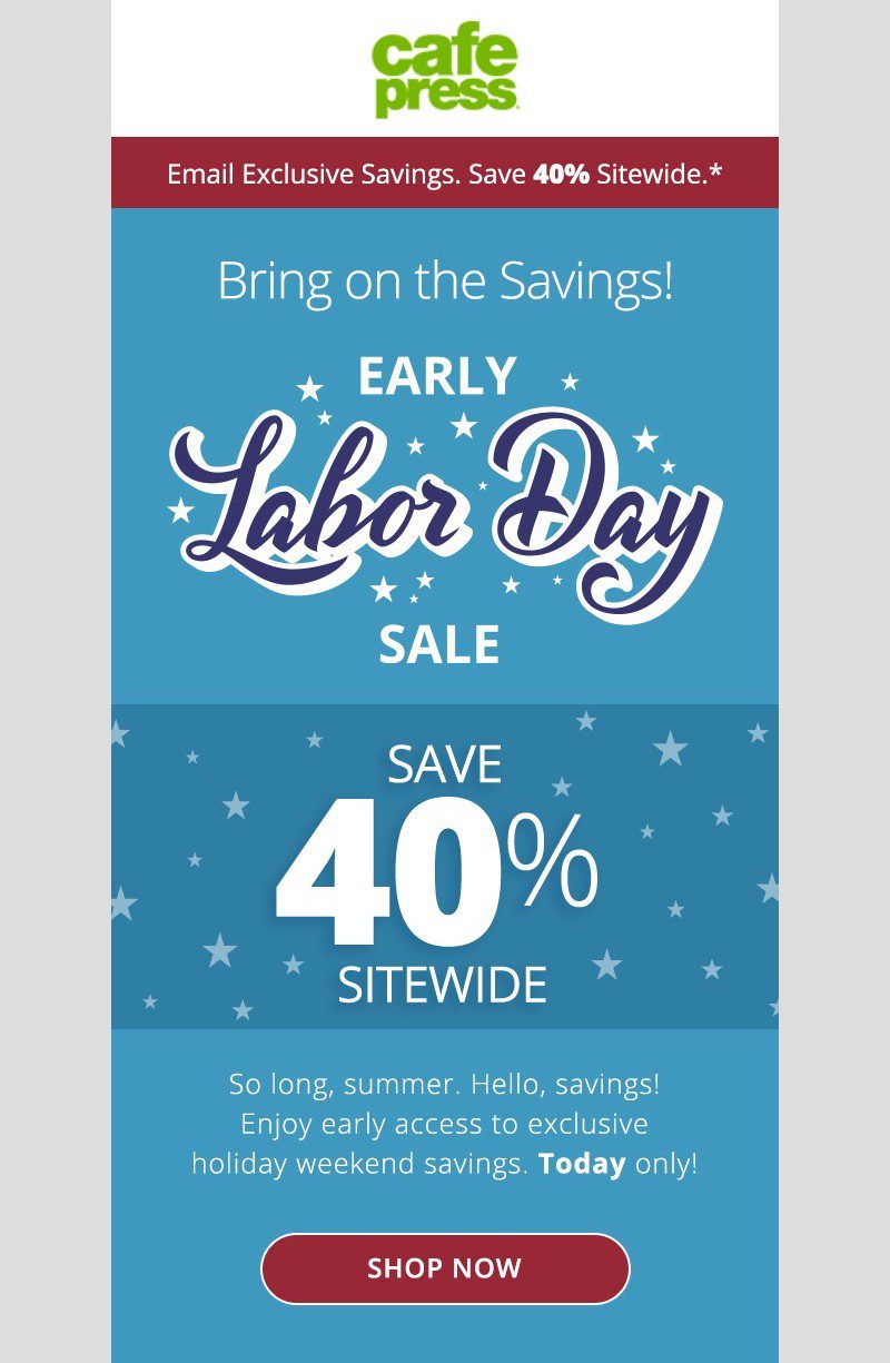 Labor Day Email Examples, Ideas, and Tips to Drive Sales This Season
