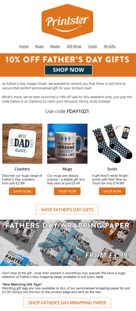 8 Father's Day Email Examples to Wow Your Customers